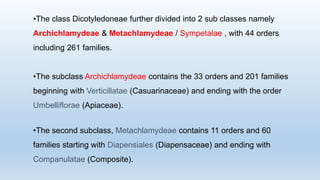 Systems of Plant Classification | PPTX