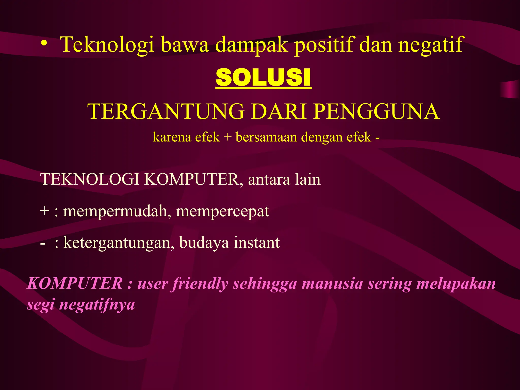 PBM Berbantuan Komputer teknologi komputer dan pisikologi | PPT