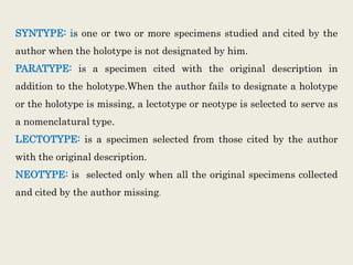 PLANT NOMENCLATURE | PPTX