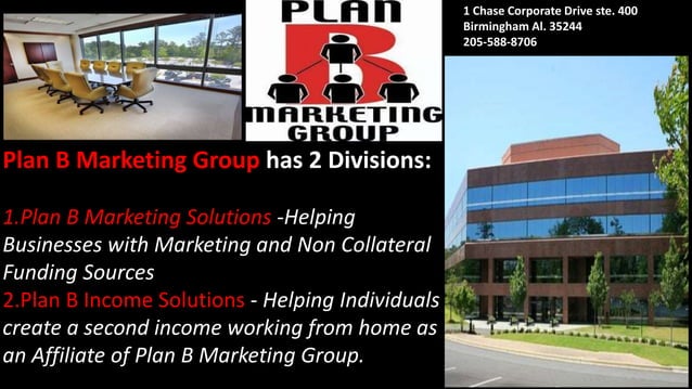 Plan B Marketing Business Presentation | PPTX