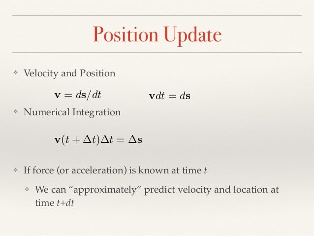 Physics for Game: Part1 - Basics
