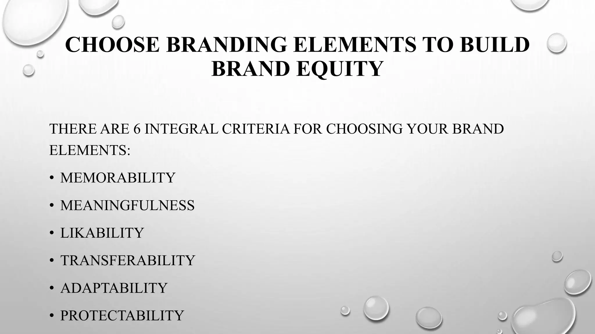 Choosing Brand Element to Build Equity | PPTX