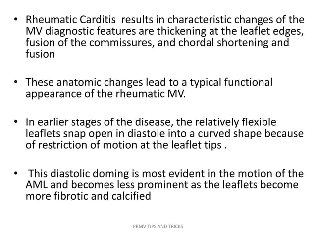 Pbmv tips and tricks | PPTX | Heart and Cardiovascular Diseases ...