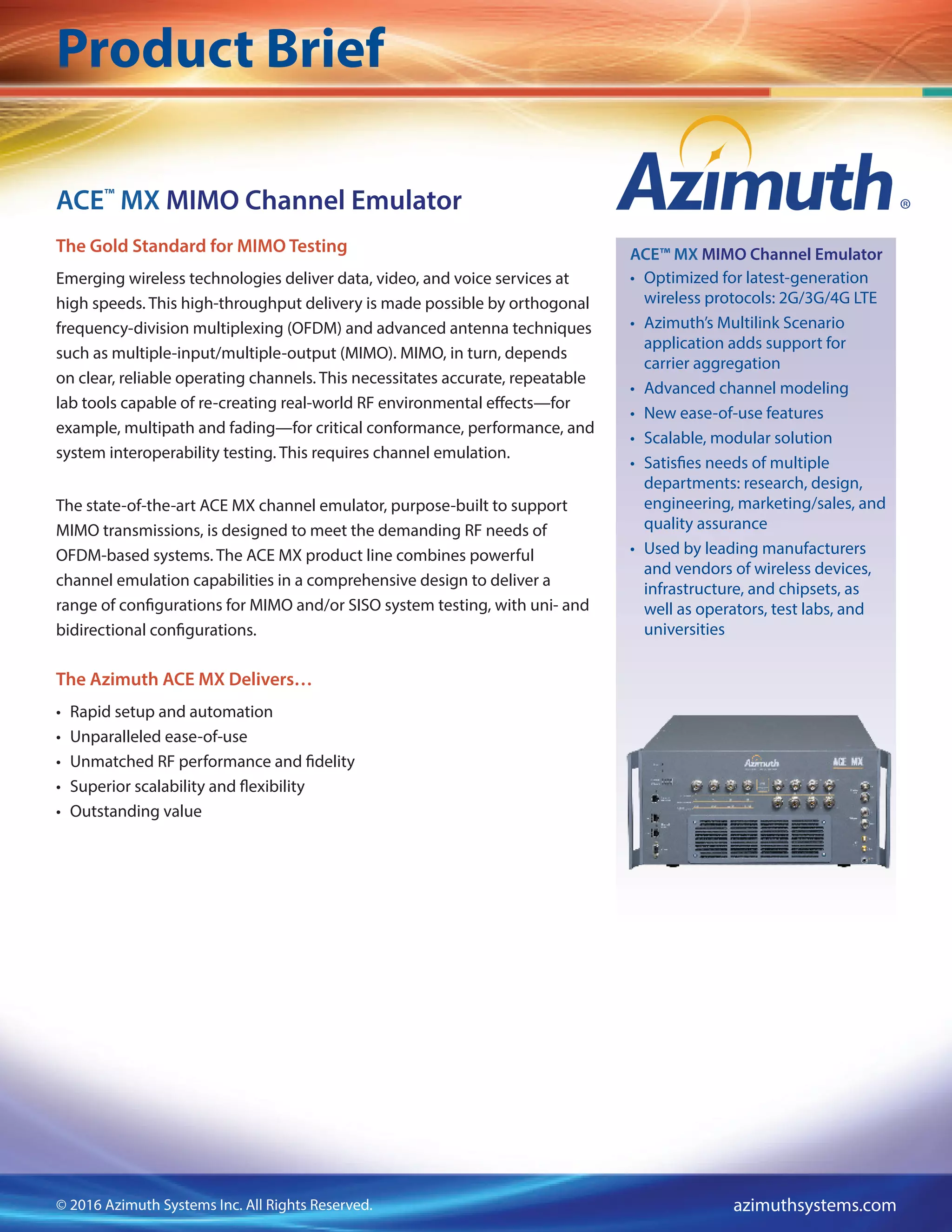 AZIMTH MX CHANNEL EMULATOR | PDF | Computer Networking | Computing