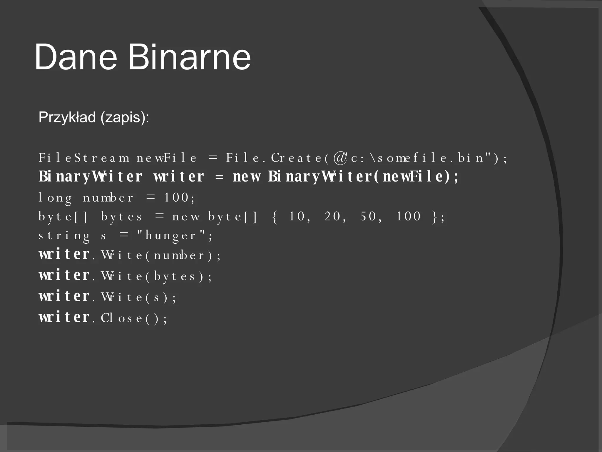 PB.NET II (System.IO) | PPT