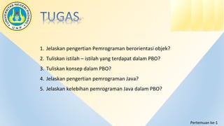Pemrograman berbasis objek | PPT