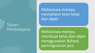 Pbo - kelas dan objek | PPTX