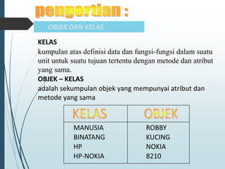 Pemograman Berorientasi Objek (OOP) Chapter 1d | PPTX
