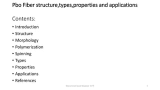 PBO Polymer (zylon) ppt | PPTX
