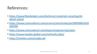 PBO Polymer (zylon) ppt | PPTX