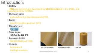 PBO Polymer (zylon) ppt | PPTX