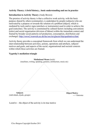 Pbog dialectics of activity system 2011 | PDF