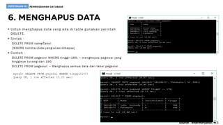 [PBO] Pertemuan 10 - Pemrograman Database (1) | PDF
