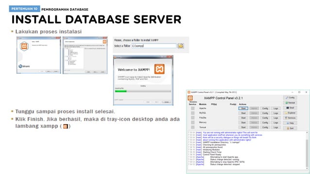 [PBO] Pertemuan 10 - Pemrograman Database (1) | PDF