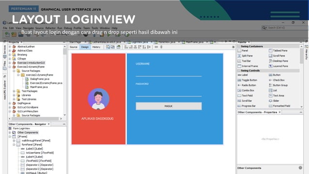 [PBO] Pertemuan 11 - GUI Java Desktop