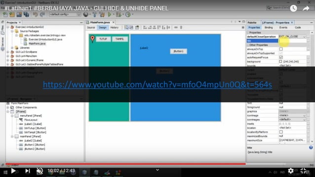 [PBO] Pertemuan 11 - GUI Java Desktop