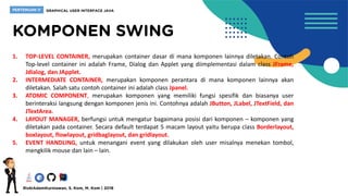 [PBO] Pertemuan 11 - GUI Java Desktop | PPT
