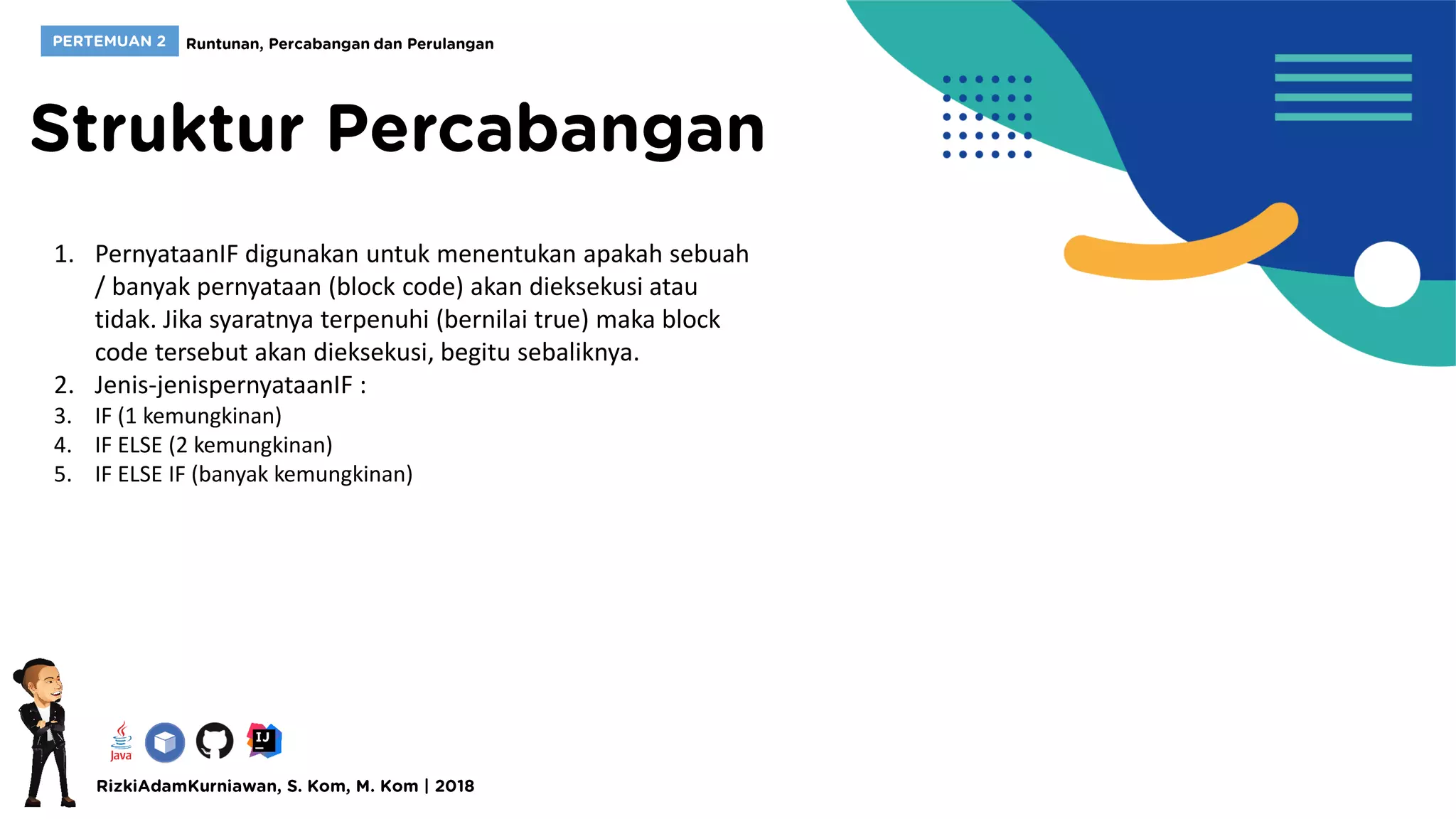 [PBO] Pertemuan 2 - Struktur Control Java | PDF