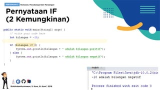 [PBO] Pertemuan 2 - Struktur Control Java | PDF