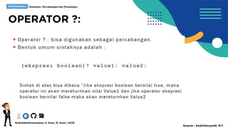 [PBO] Pertemuan 2 - Struktur Control Java | PDF