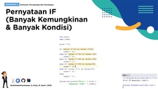 [PBO] Pertemuan 2 - Struktur Control Java | PDF