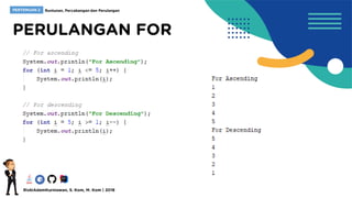 [PBO] Pertemuan 2 - Struktur Control Java | PDF