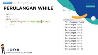 [PBO] Pertemuan 2 - Struktur Control Java | PDF