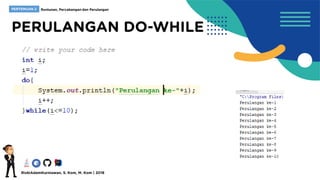 [PBO] Pertemuan 2 - Struktur Control Java | PDF