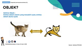 [PBO] Pertemuan 3 - Pengenalan Pemrograman Berbasis Objek | PDF
