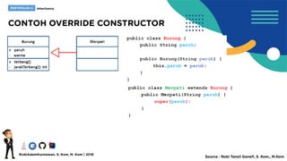 [PBO] Pertemuan 5 - Inheritance | PDF