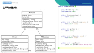 [PBO] Pertemuan 5 - Inheritance | PDF