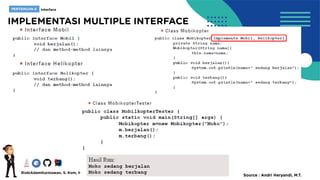 [PBO] Pertemuan 6 - Interface | PDF