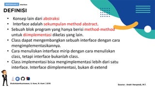 [PBO] Pertemuan 6 - Interface | PDF