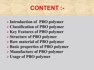 Pbo polymer | PPTX