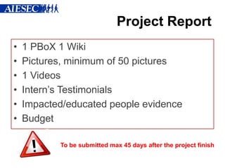 AIESEC in Thailand Project Based on Exchange Criteria | PPTX