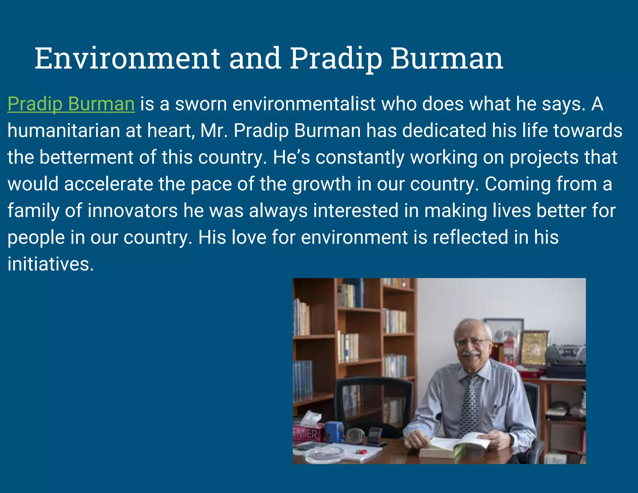 The innate value for nature should be reflected in actions. | PPT