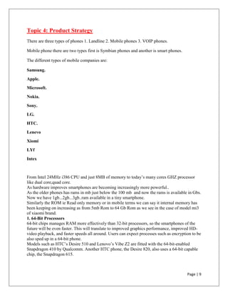 product and brand management project on smartphone & Amazon | PDF