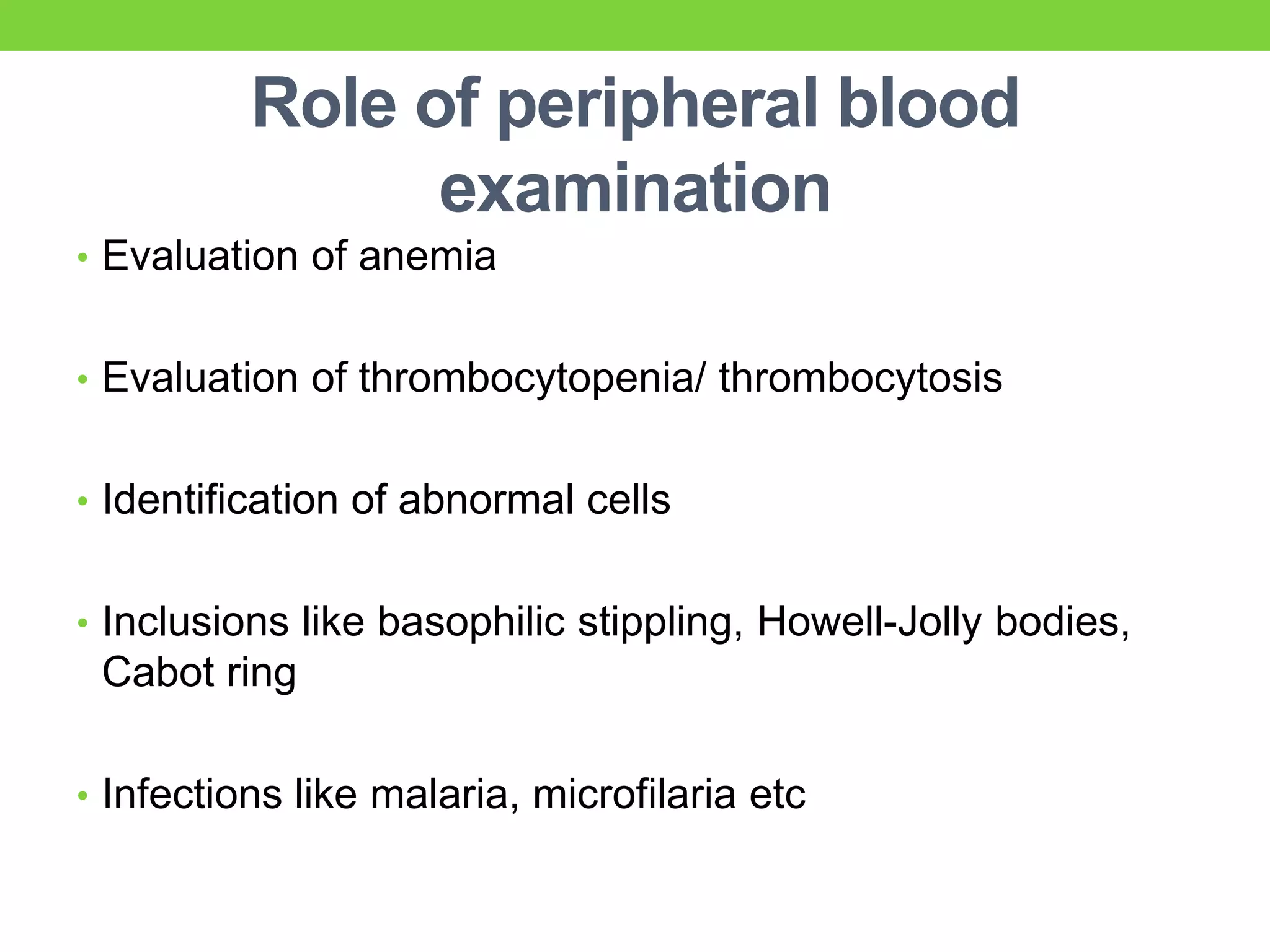 Peripheral Blood Smear Examination | PPTX