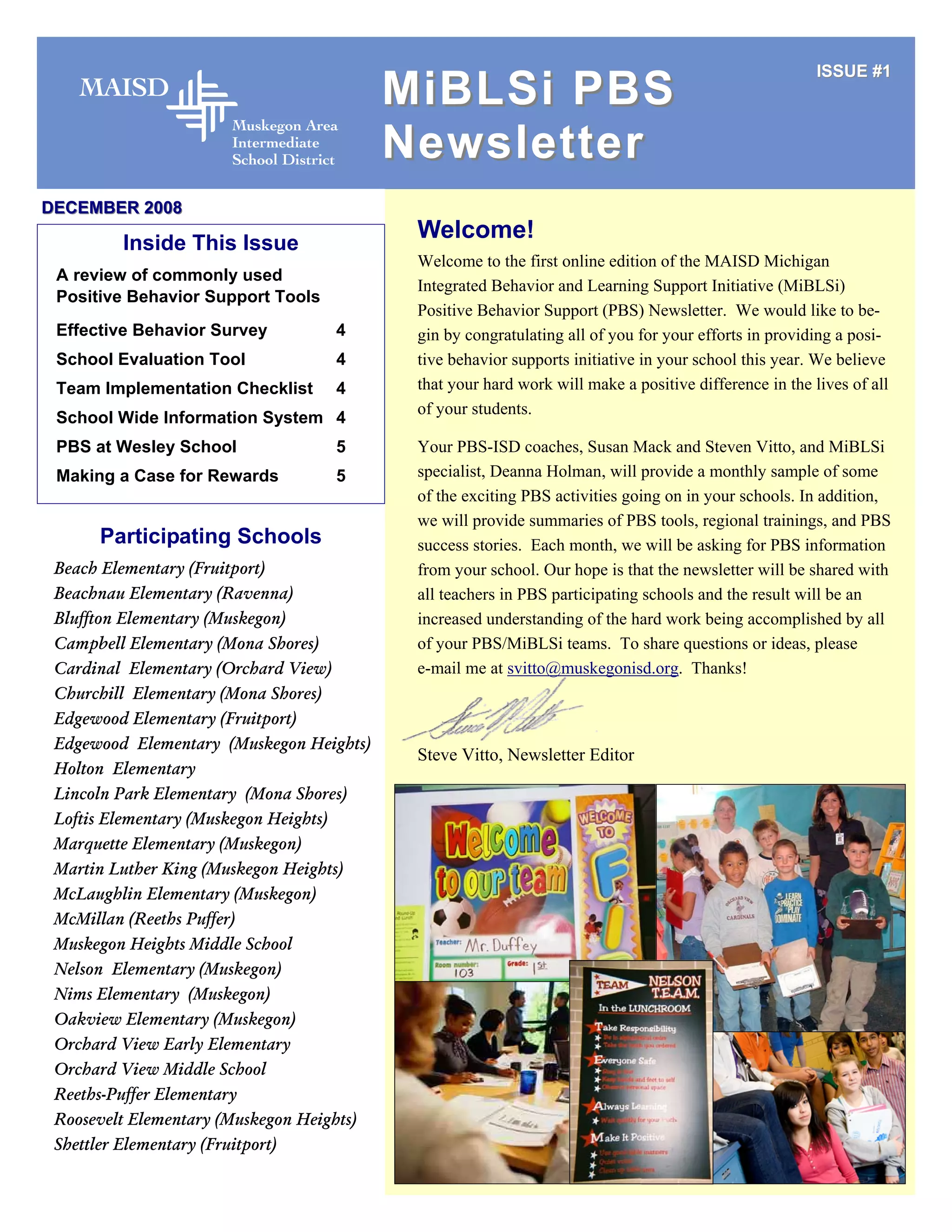Steve Vitto Pbs Newsletter, December 2008 | PDF
