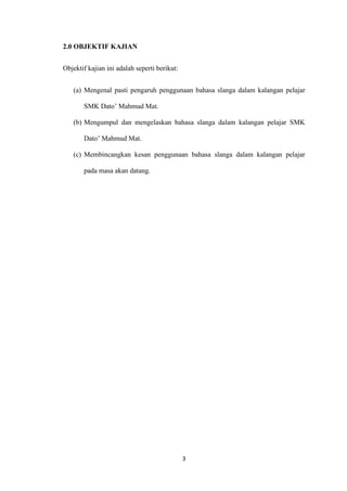 Hasil Kajian PBS Bahasa Melayu STPM Baharu | DOCX