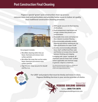 Pegasus Building Services Brochure | PDF