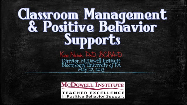 Classroom Management and Positive Behavior Supports | PDF | Parenting ...