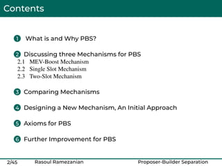 Proposer Builder Separation Problem in Ethereum | PPT