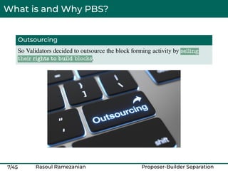 Proposer Builder Separation Problem in Ethereum | PPT