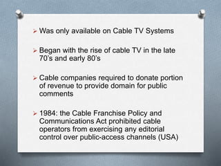 Public Access Television | PPT
