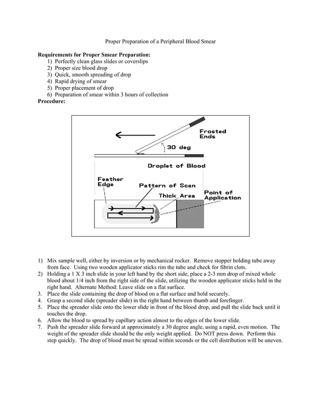 Pbs Prepararion Using Wrights Stain | PDF