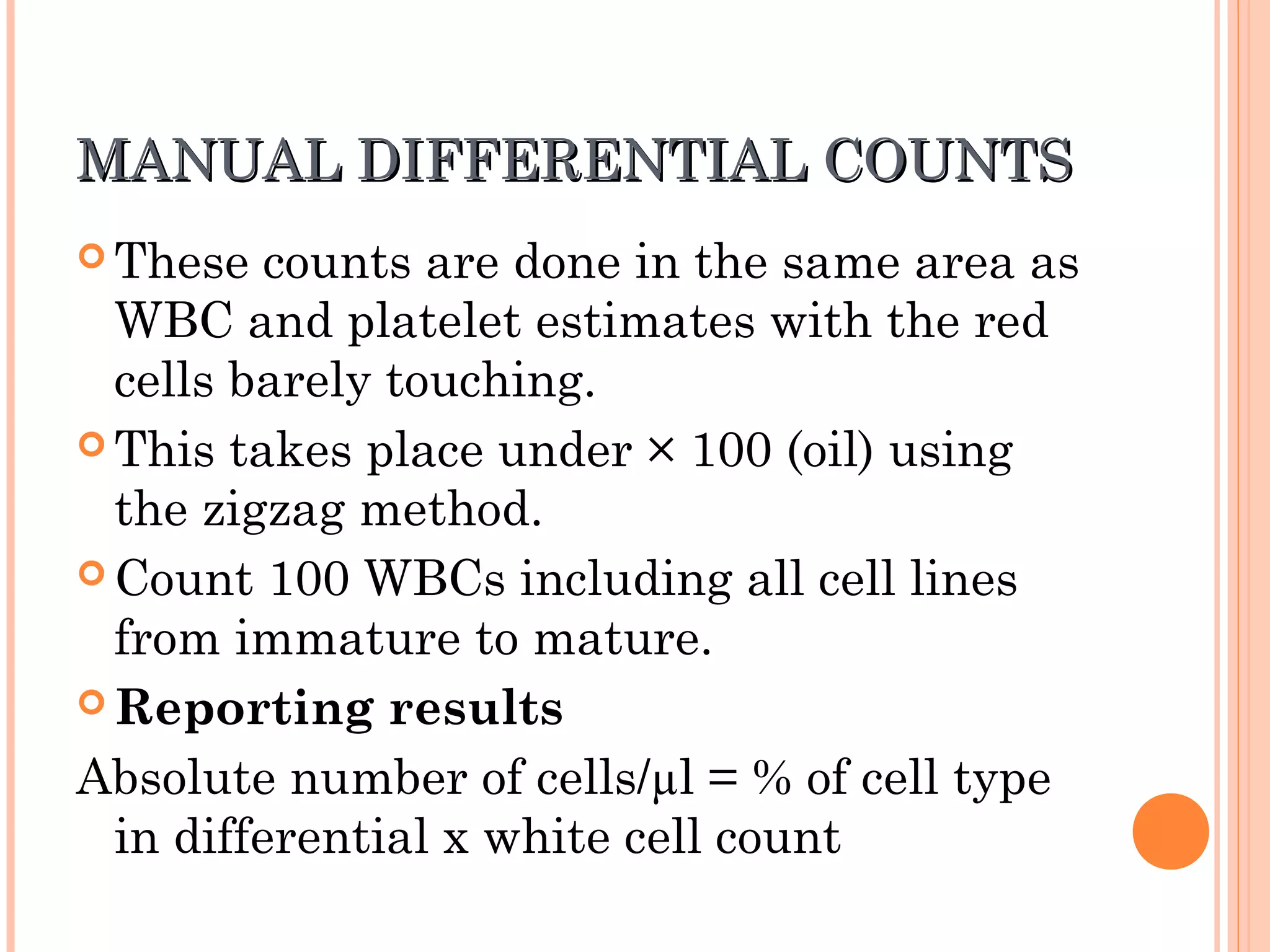 Peripheral blood Smear Preparation | PPT