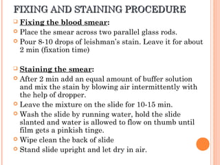 Peripheral blood Smear Preparation | PPT