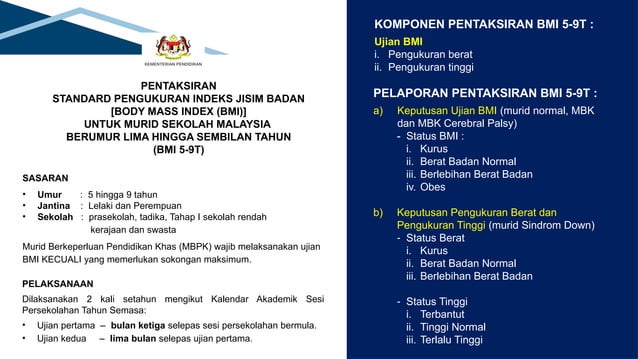 Standard Kecergasan Fizikal Kebangsaan (SEGAK) | PPT