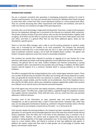 Problem Based Task 1 | PDF